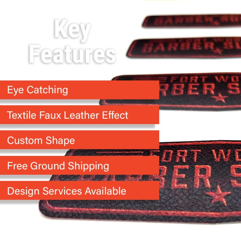 Simulated Leather Stickers - DFW Stickers