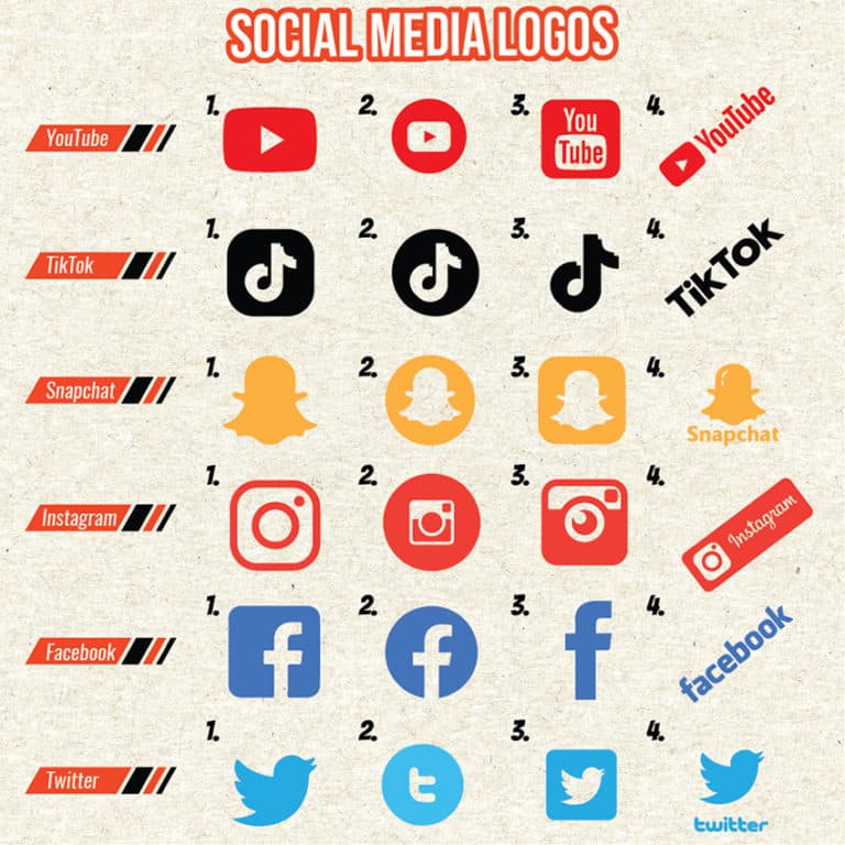 Social Media Vinyl Decals - DFW Stickers